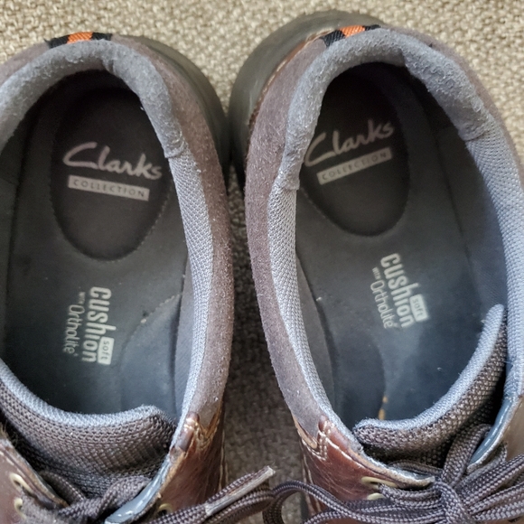 Clarks | Shoes | Clarks Brown Soft Cushion With Ortholite Shoe | Poshmark
